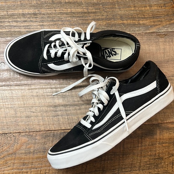 Vans | Shoes | Mens Classic Black And White Vans Worn X | Poshmark
